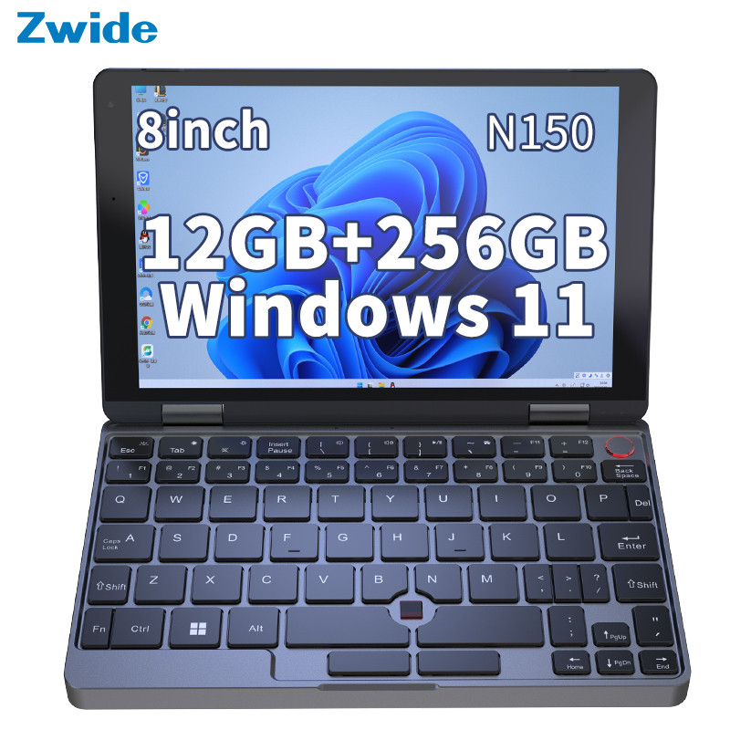 Zwide NA08H/N8 Laptop 2 in 1 Tablet Windows11 8 Inch N150 Keyboard 12GB ...