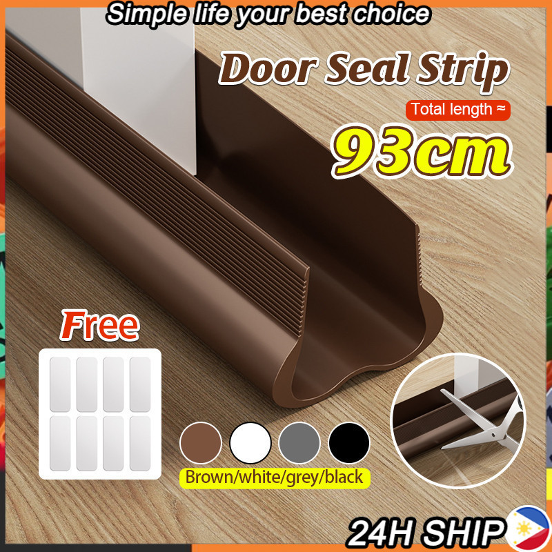 93cm Door Seal Strip Door Bottom Gap Silicone Rubber Door Draft Strip ...