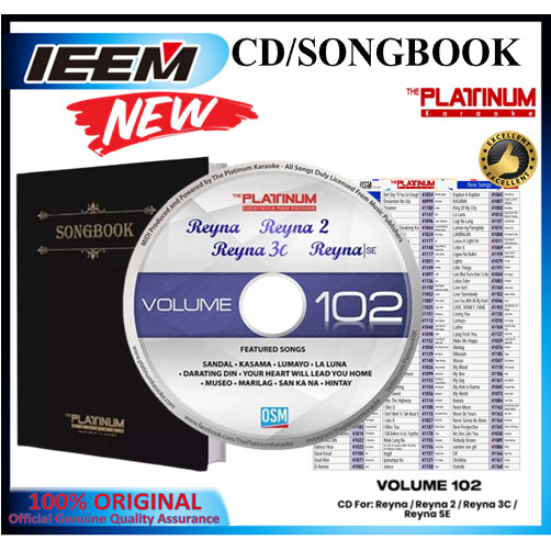 Platinum Reyna 1 , 2, 3C,& Reyna SE CD VOL 102 Origin cd with songbook | Shopee Philippines