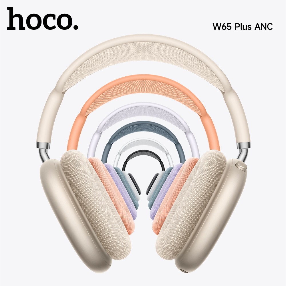 HOCO W65 Plus Wireless ANC Headphones Bluetooth Earphone Long Standby ...