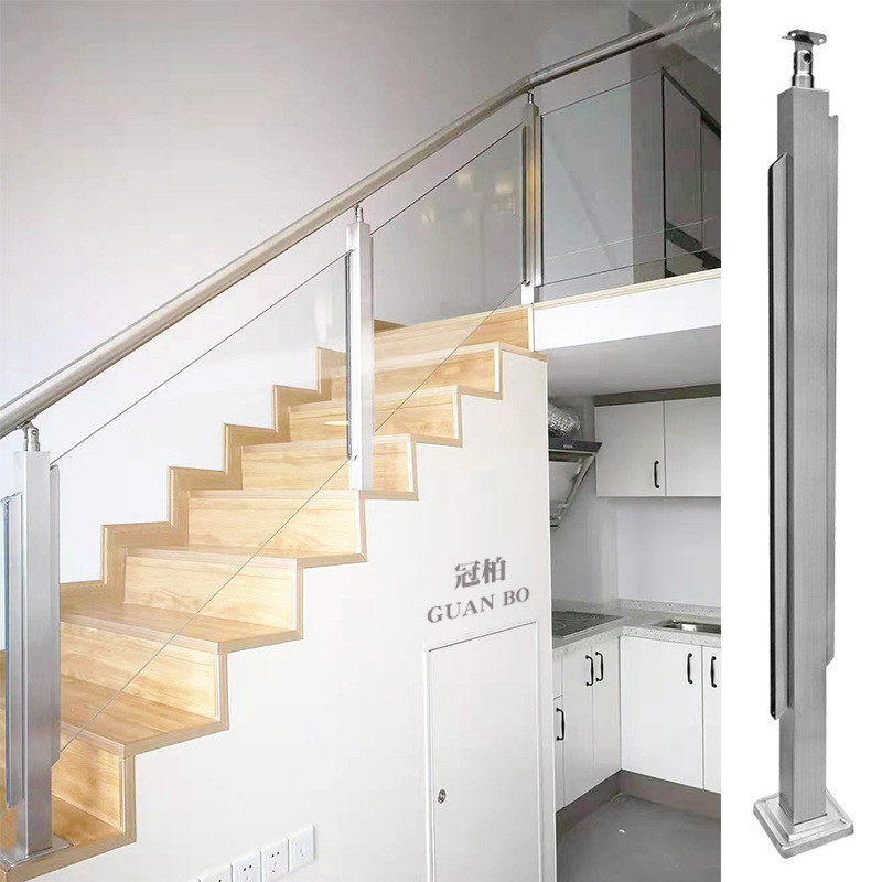 304Stainless Steel Stair Handrail Project Column Indoor and Outdoor ...