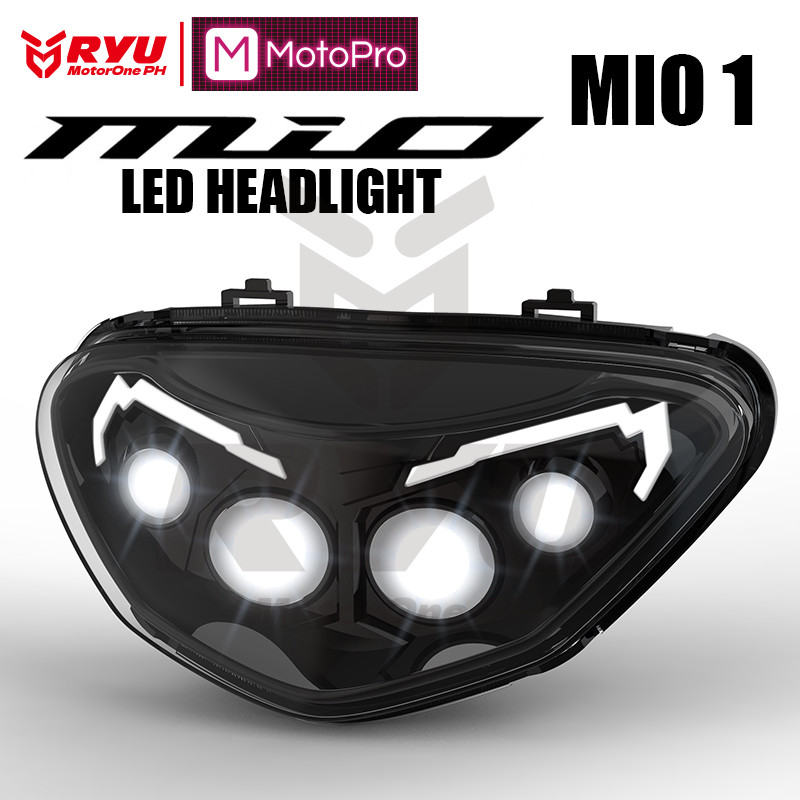 RYU MotoPro Upgraded LED Headlight Assy for MIO 1 T-5651 | Shopee Philippines