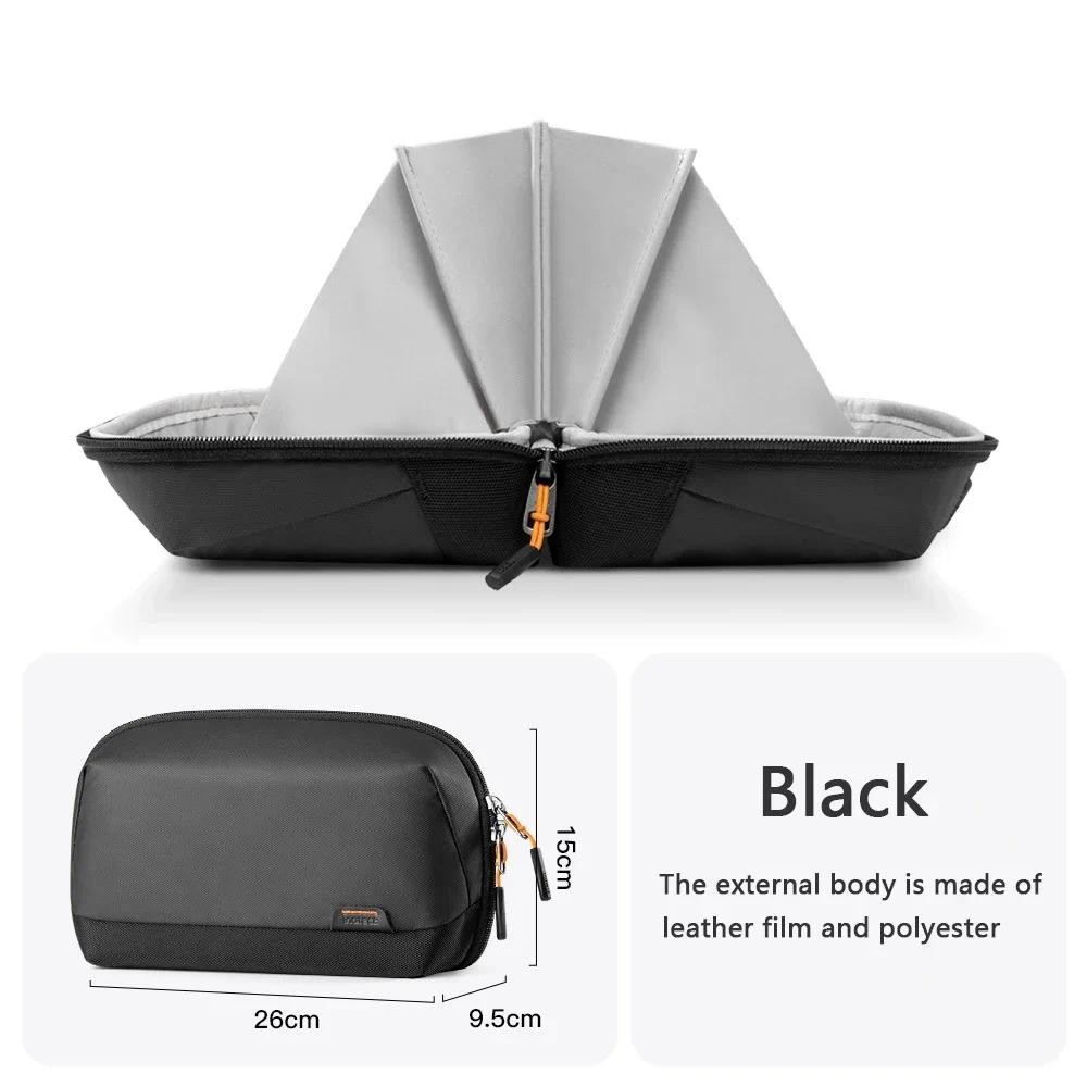 Inateck 180° Tech Organizer | Splashproof Cable & Gadgets Pouch | Large ...