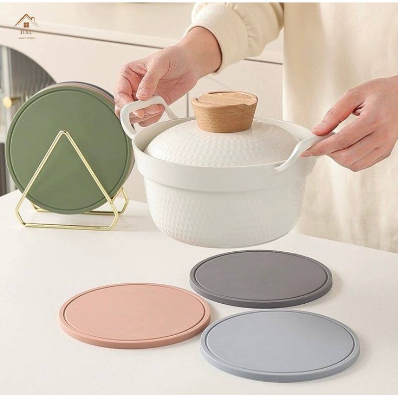 Minimalist style single color high value silicone heat insulating mat ...