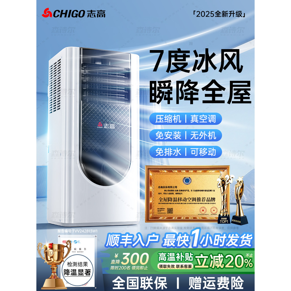Chigo Portable Air Conditioner Single Cooling and Heating All-in-One ...