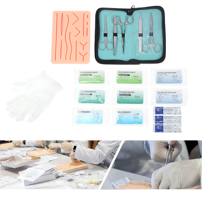 Medical Training Surgical Suture Practice Set Repeatable Silicone ...