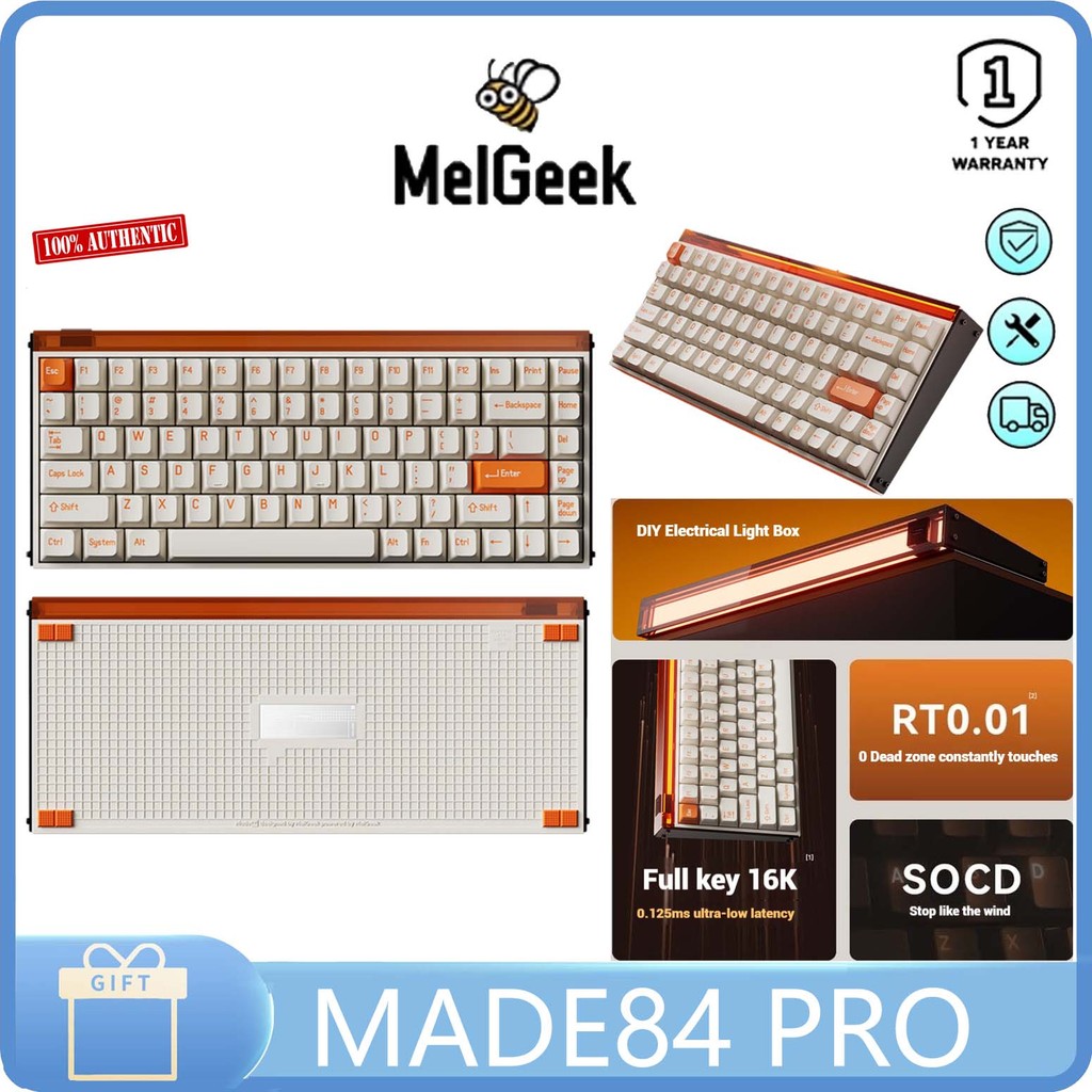 MelGeek MADE84 PRO Magnetic Axis Keyboard RT Magneto Axis 84 key ...