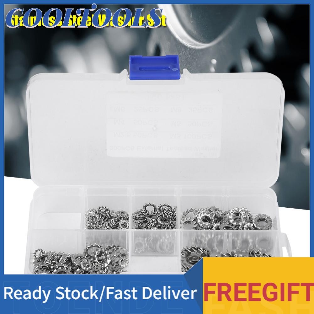 Cooltools Set Of Toothed Lock Washers 300pcs 304 Stainless Steel ...