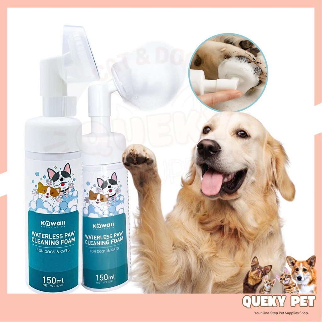KAWAII Pet Foot Cleaning Waterless Foam Paw Cleaning Foam Dogs ...