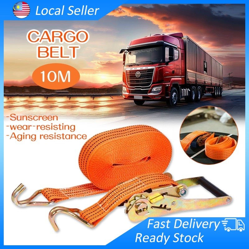 10 Meters Strong Ratchet Tie Down Cargo Belt 5 Tons Luggage Lashing ...