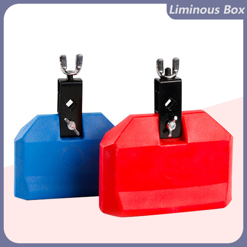 5inch 6inch Jam Block Musical Percussion Block Plastic Drum Cowbell Red ...