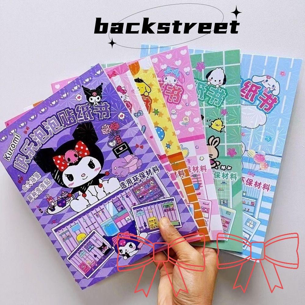 BACKSTREET Cartoon Cubic Bubble Sticker, Gift PVC Sticker Book, EVA Two ...
