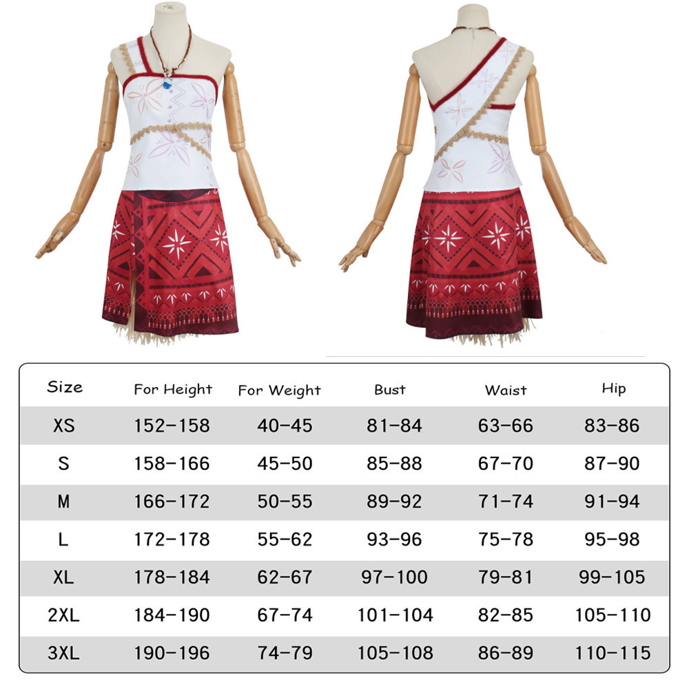 Movie Moana 2 Princess Dress for Adult Women Halloween Party Adventure ...