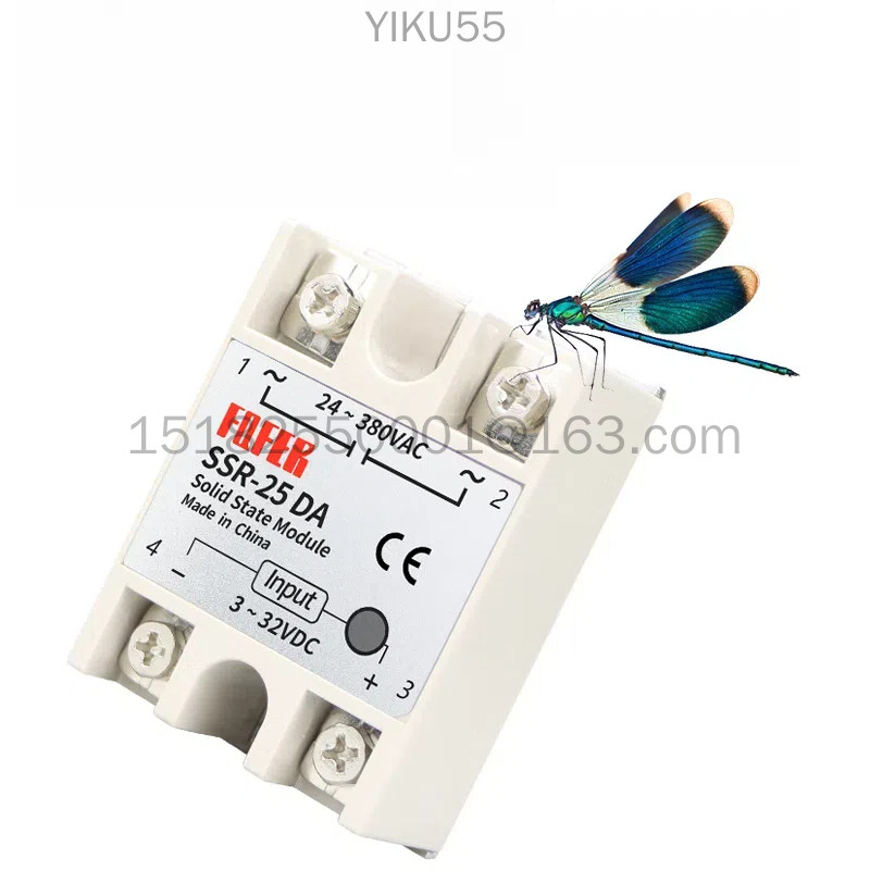 Single phase solid state relay SSR-25AA/40AA/60AA/80AA/100AA Module AC ...