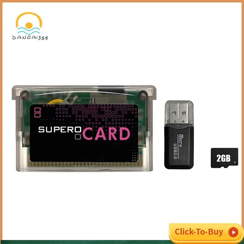 【Dangai359】For Supercard Card Game Cartridge+2GB Memory Card Mini Card ...