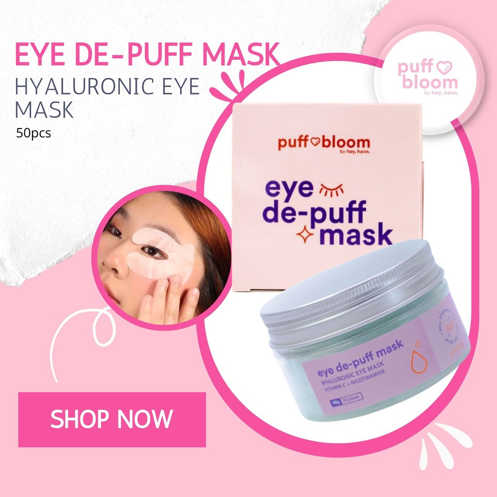 Puff and Bloom Eye De-puff Mask Hyaluronic Eye Mask | 50s | Shopee ...