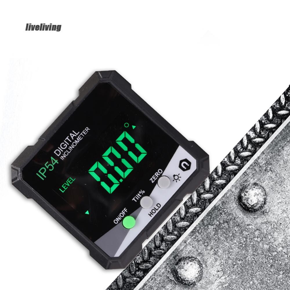 4*90 Digital Angle Gauge LCD Backlight Level Angle Finder Angle Cube ...