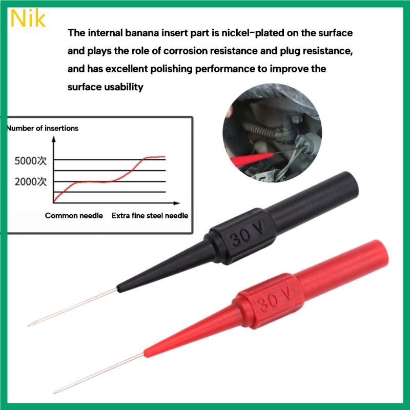 Niki Multimeter Test Probe 30V Car Tip Probes Diagnostic Tools Back ...