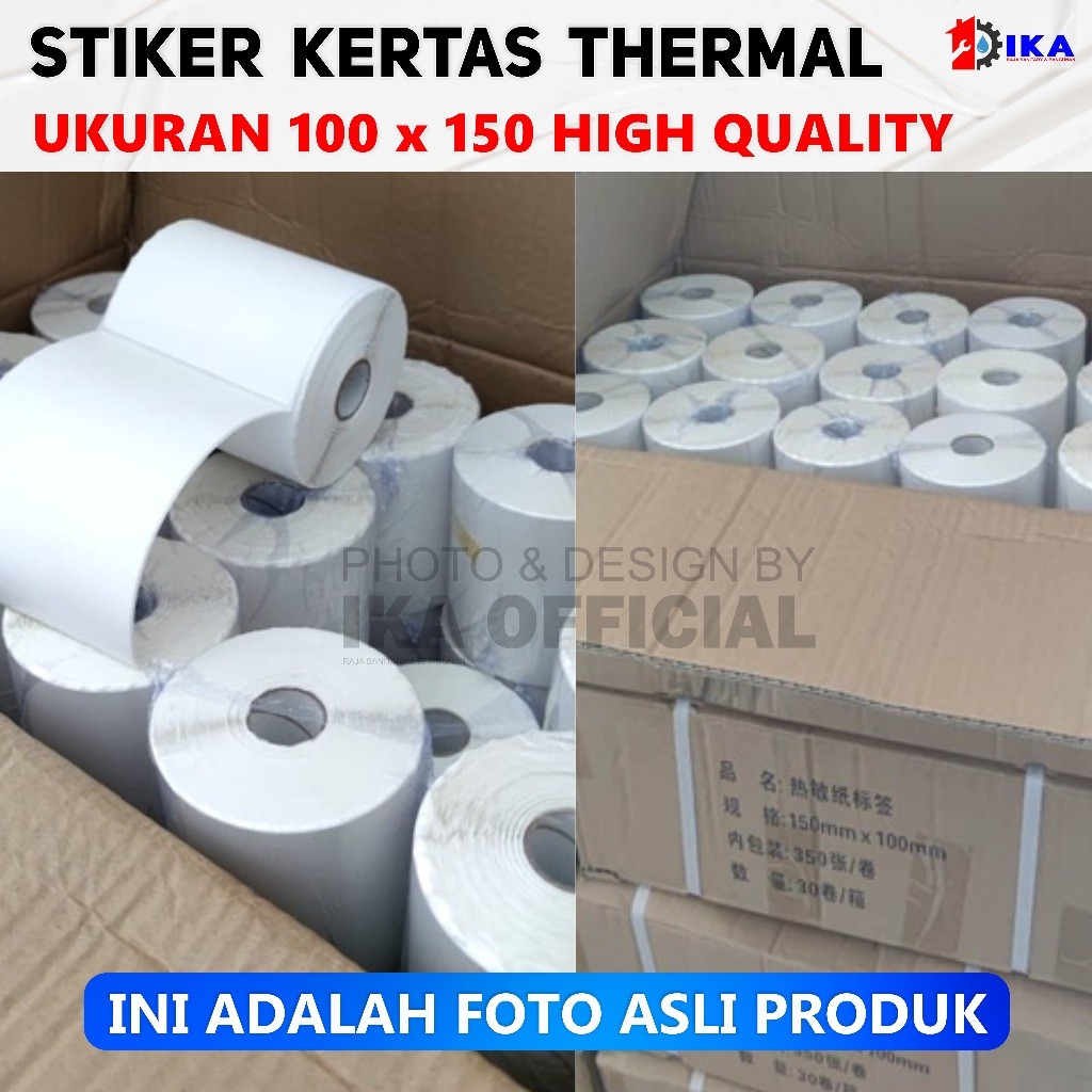 HONEYWELL EPSON THERMAL PRINTER LABEL PAPER 100 X 150 MM OR 100 ...