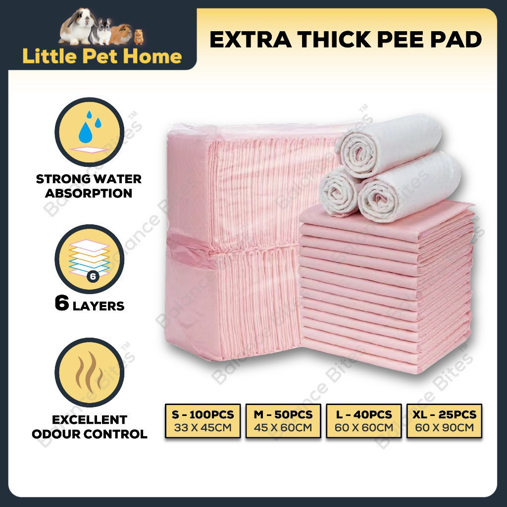 EXTRA THICK PET PEE PAD 6 LAYERS Pet Pad Sheet Dog Training Pad Cat ...