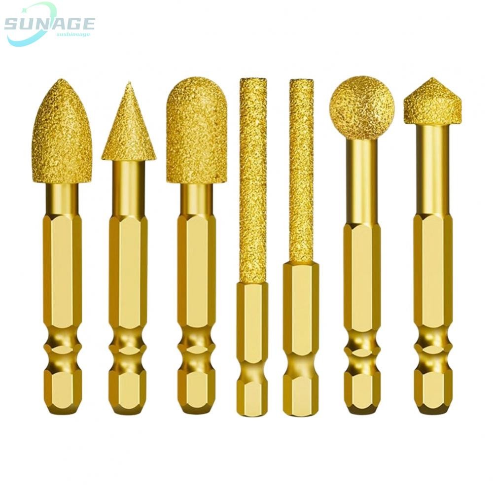【SIPSUNAGE】Grinding head hexagonal handle carbide rotary file cast iron ...