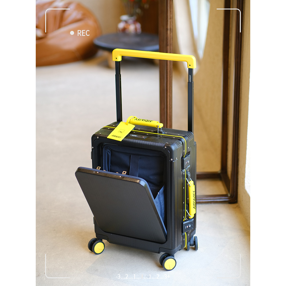 Airway Front Open Lid Luggage Wide Trolley Suitcase 20-Inch Boarding ...