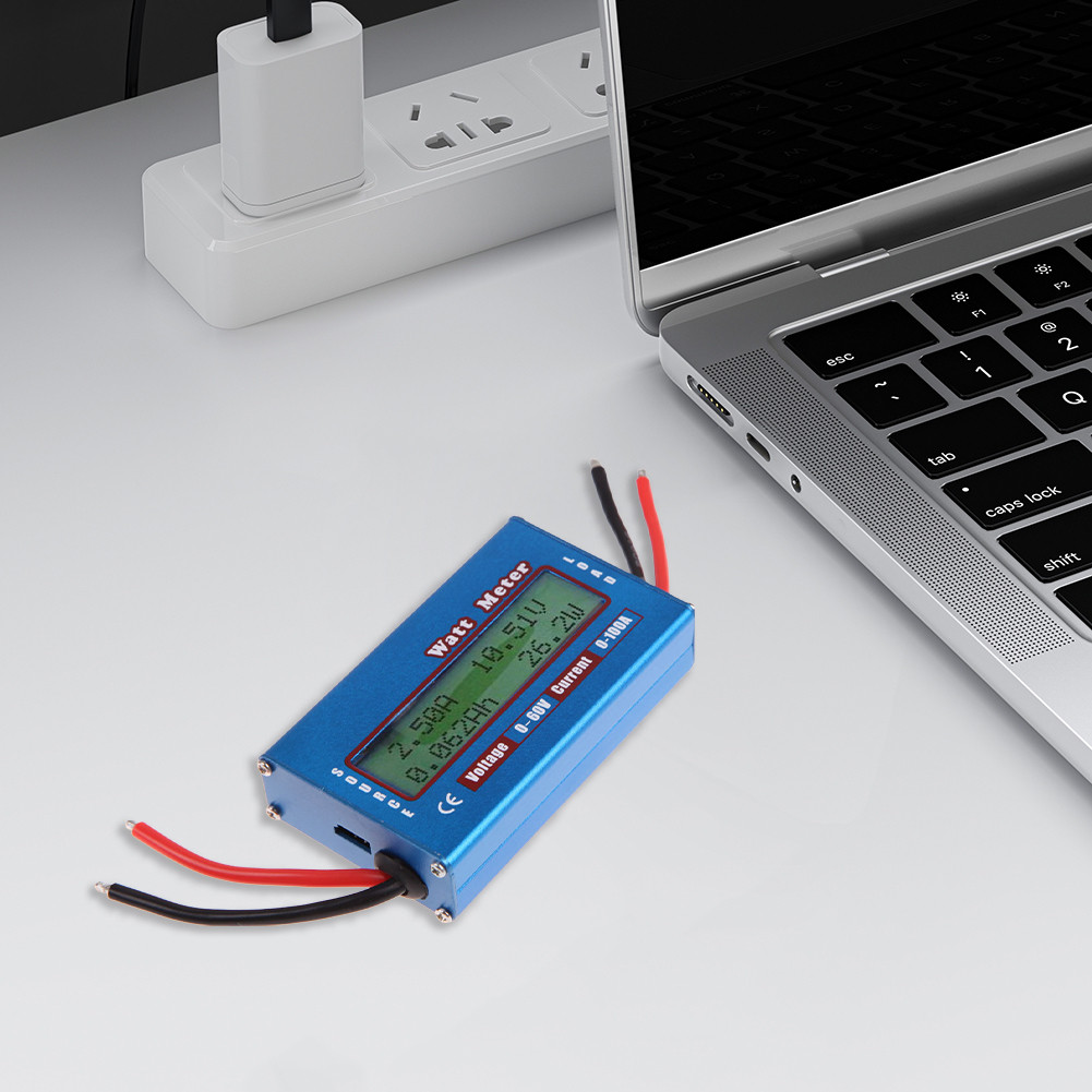 Simple DC Power Analyser Watt Volt Amp Meter 12V 24V Solar Wind ...