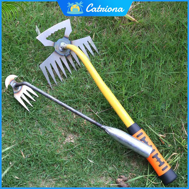 11 Teeth Weeding Uprooting Tool Multi Purpose Kalaykay for Garden Grass ...