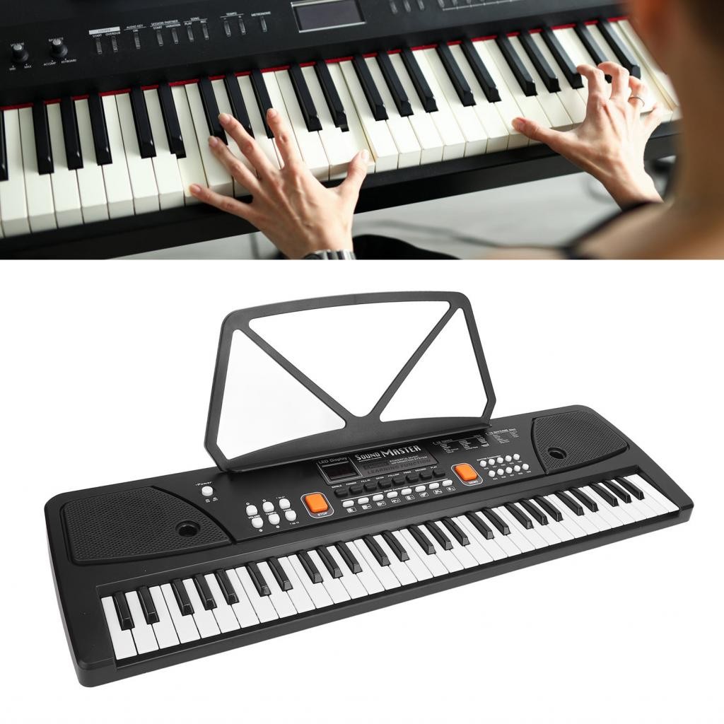 Electric Keyboard Kit Professional Birthday Gift Piano 61 Key AUX IN ...