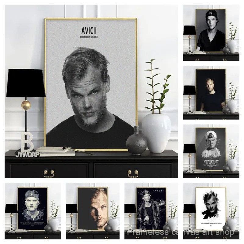 DJ Music Singer Star Avicii Poster EDM Avicii Legend Character Modern ...