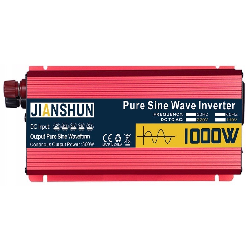 Pure Sine Wave Inverter 1000W 1600W 2200W 3000W LCD Display DC 12V 24V 48V 60V To AC 60HZ 220V ...