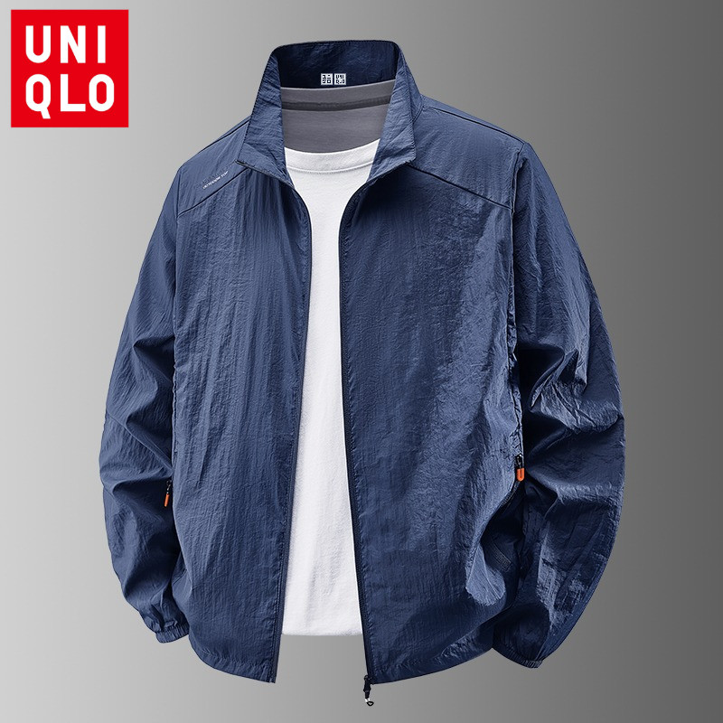 Uniqlo Men's 7-color simple jacket M-5XL summer thin sun-protective clothing to block UV rays ...
