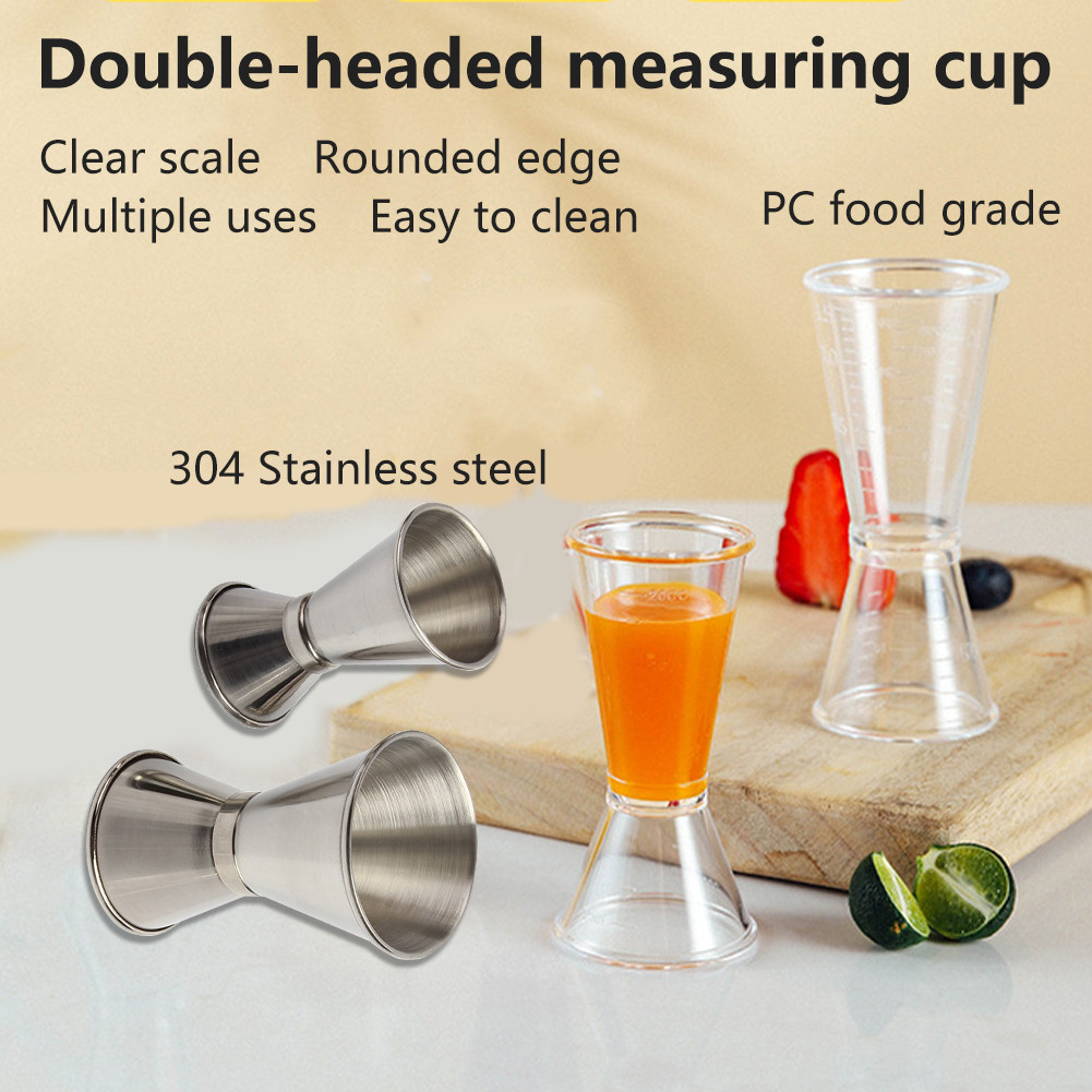 Jigger Plastic Syrup Measuring Glass Liquor Cup | Shopee Philippines