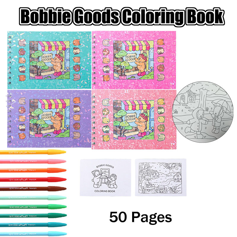 Hardback Bobbie Goods Coloring Book Educational Toys Bobbie Goods ...