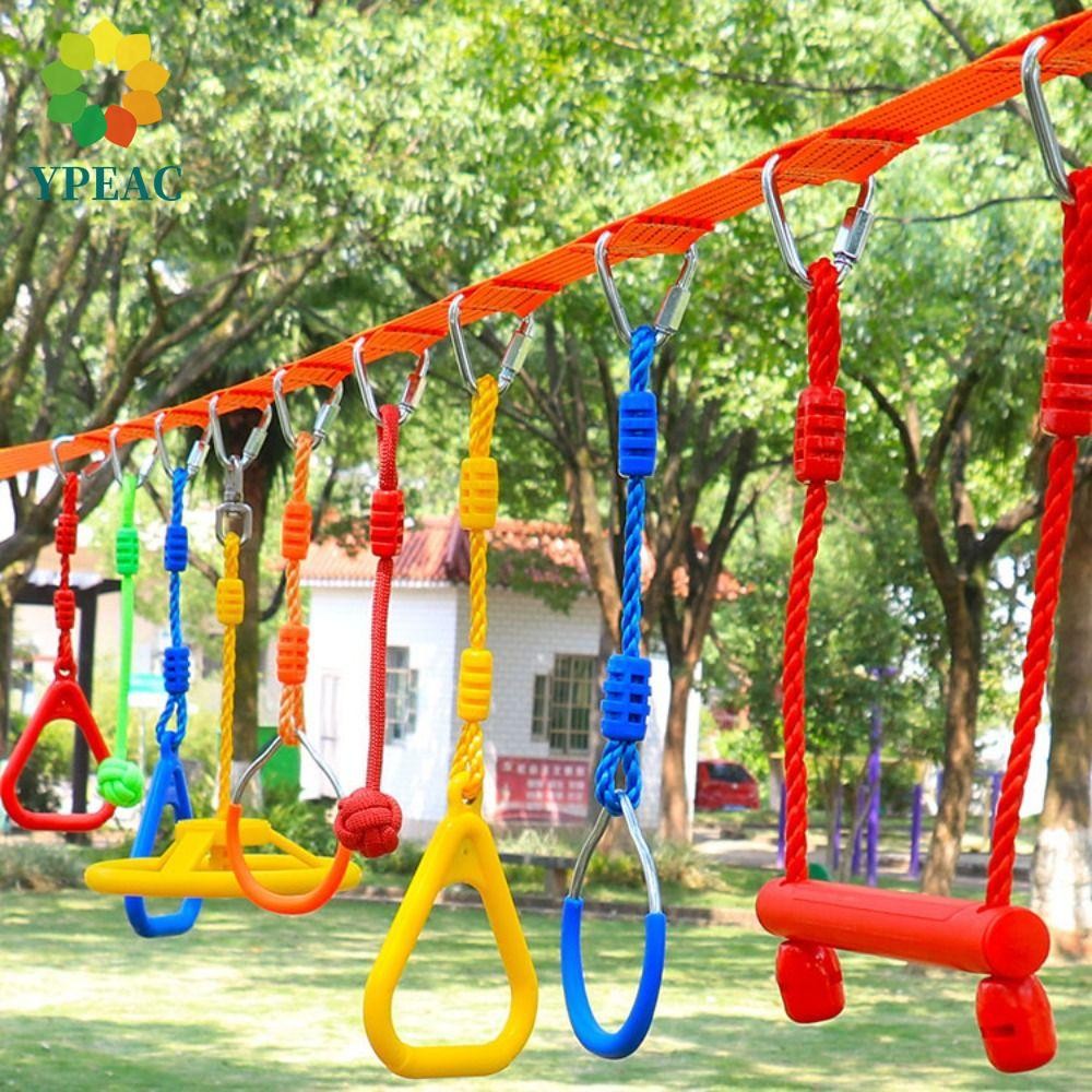 YPEAC Outdoor Play Kit, Hang Indoor Playground Rope Playground Climbing ...