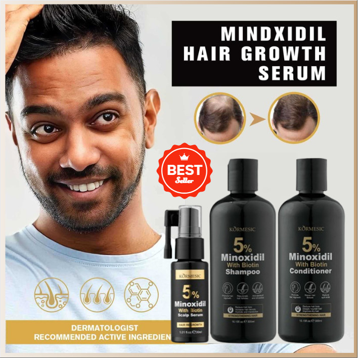 【COD】Minoxidil 5% Hair Grower Shampoo with Biotin for Hair Loss ...