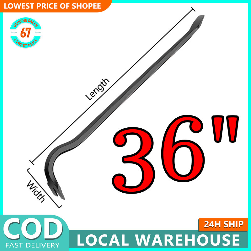 Crow Bar 18"/ 24"/ 30"/ 36" Claw Bar (Bareta De Kabra) Heavy Duty ...