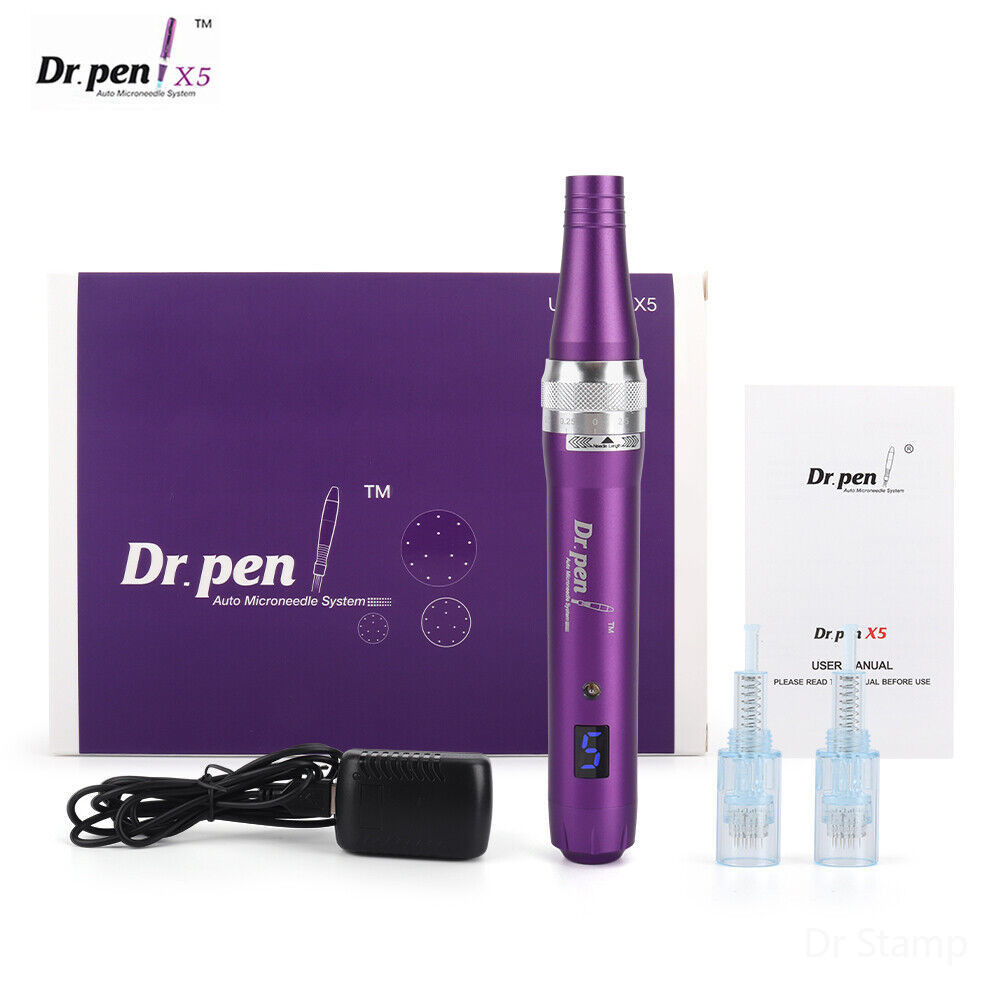Dr.Pen Ultima X5-W Wireless Electric Dermapen Professional Stamp Design Microneedling Derma Pen ...