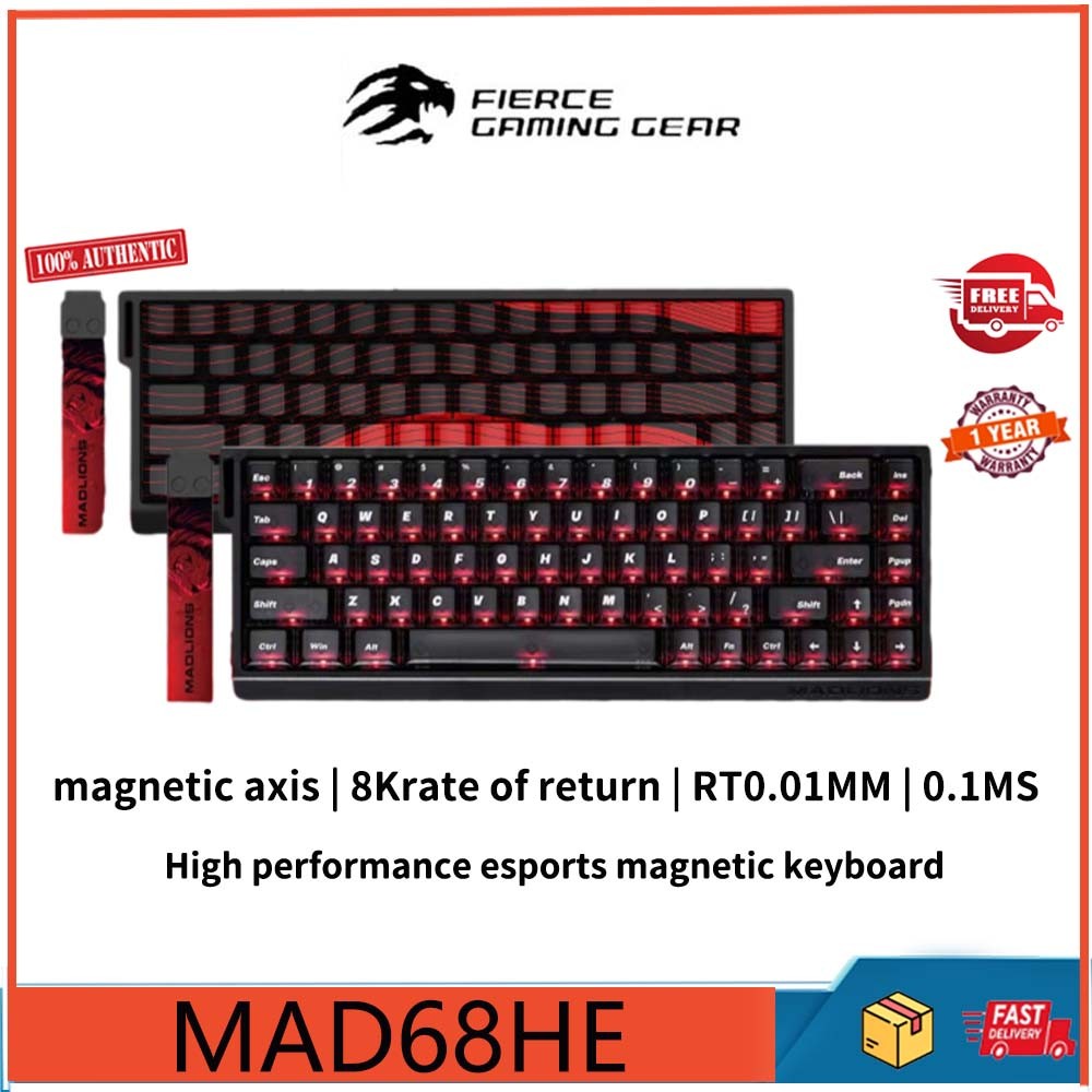MADCATZ MAD68HE Eesports magnetic axis keyboard with streamlined ...