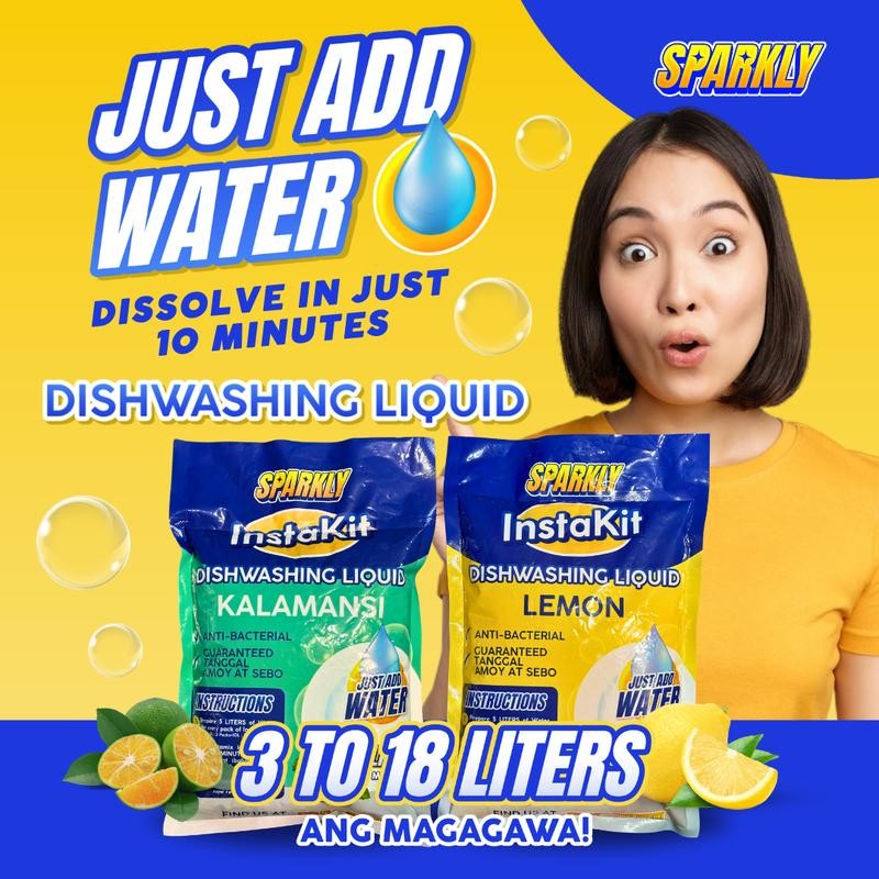 Sparkly INSTAKIT DIY Dishwashing Liquid Kit (3L-18L Yield) - JUST ADD ...