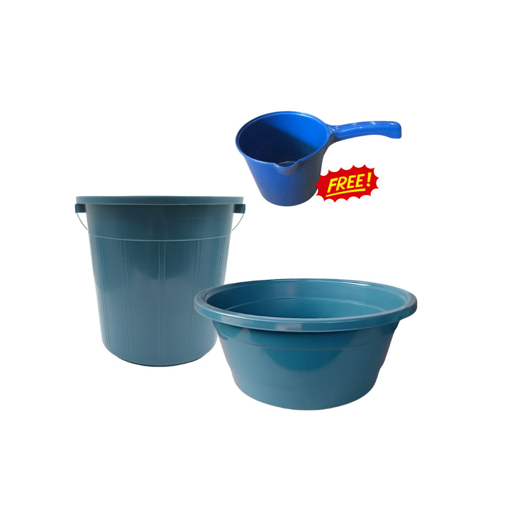 Its Shop Time Big Basin Laundry with 15L Water Pail and Water Dipper ...