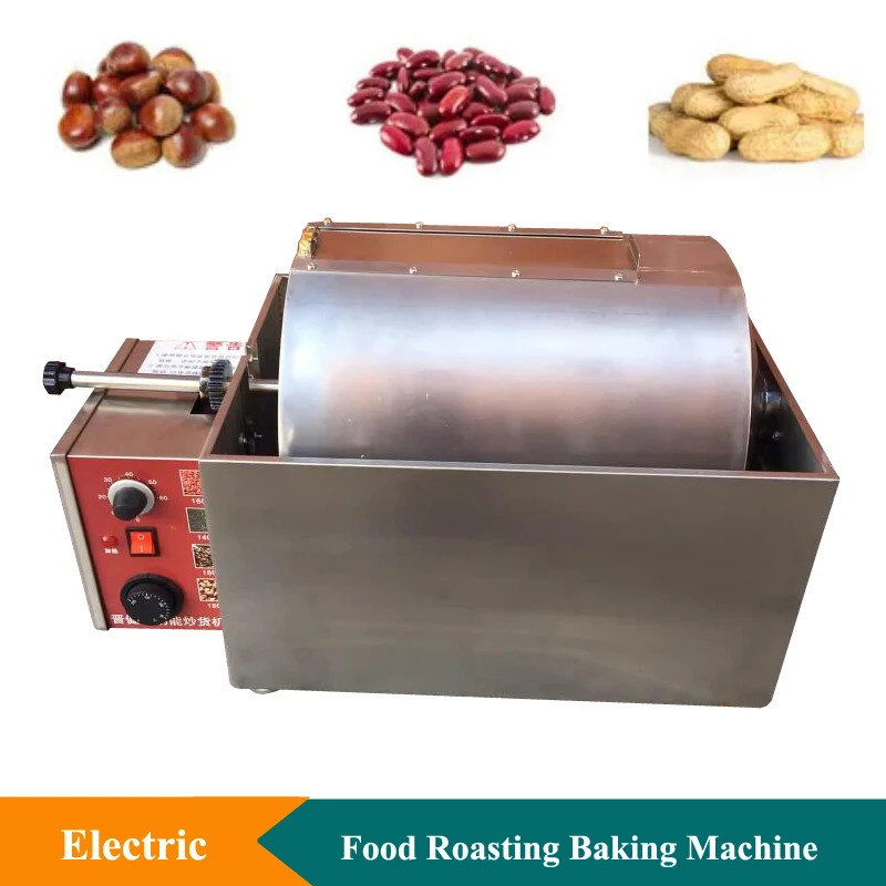 220V Electric Chestnut Roasting Machine Nuts Coffee Bean Roaster ...