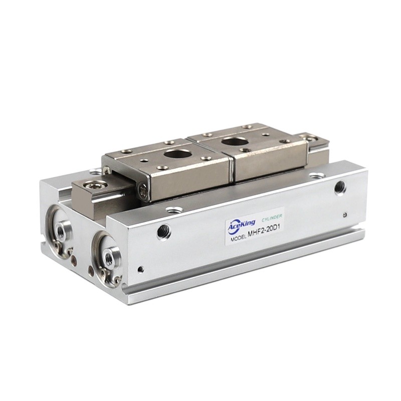 シPneumatic thin parallel finger slide rail cylinder MHF2-8D/12D/16D/20D ...