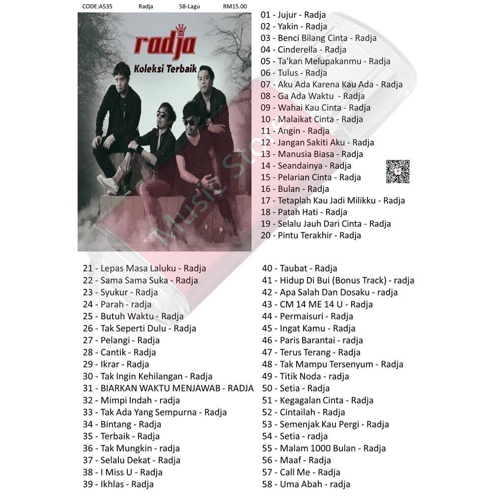 Pendrive Usb Mp3 Song Malay Radja Songs Best Collection Malay a535 D1 ...