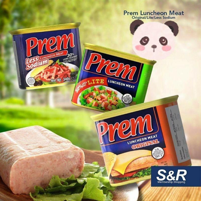 S&R Prem Luncheon Meat 340g | Shopee Philippines