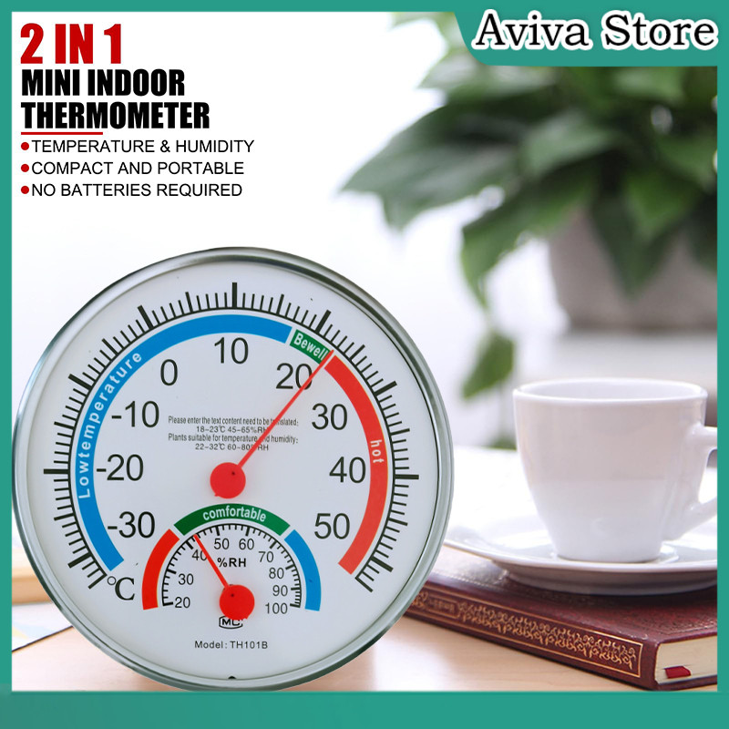 Temperature And Humidity Analog Indicator Thermometer And Hygrometer ...