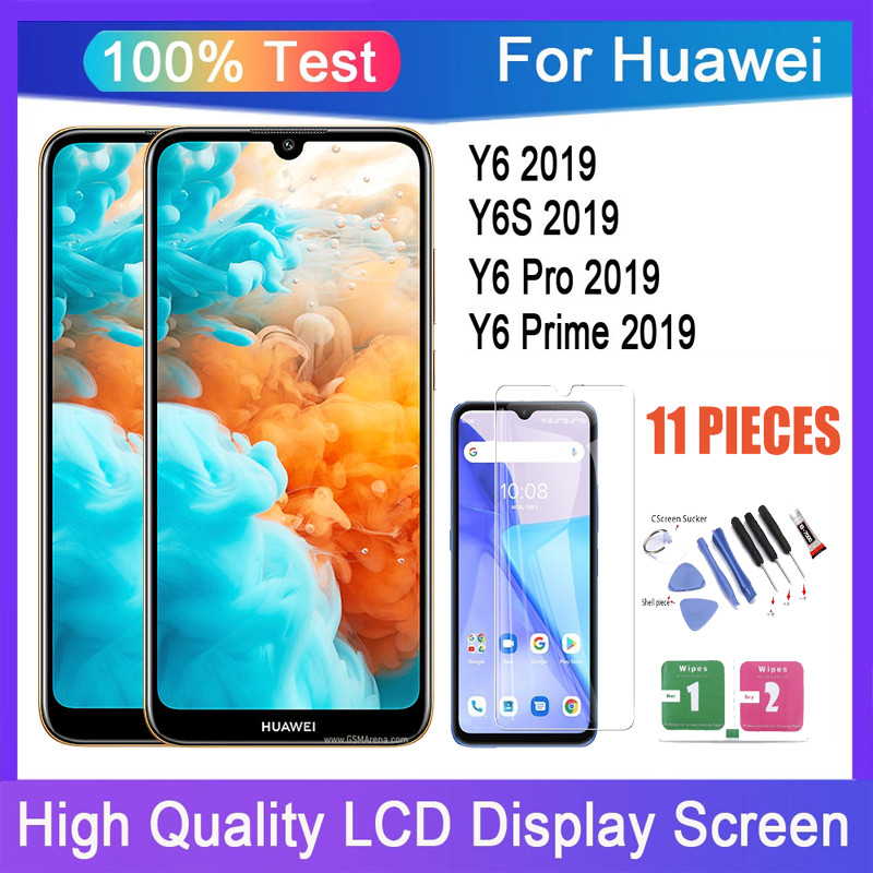 For Huawei Y6 Y6S Y6 Pro Y6 Prime 2019 LCD Touch Screen Display With Frame Replacement | Shopee ...