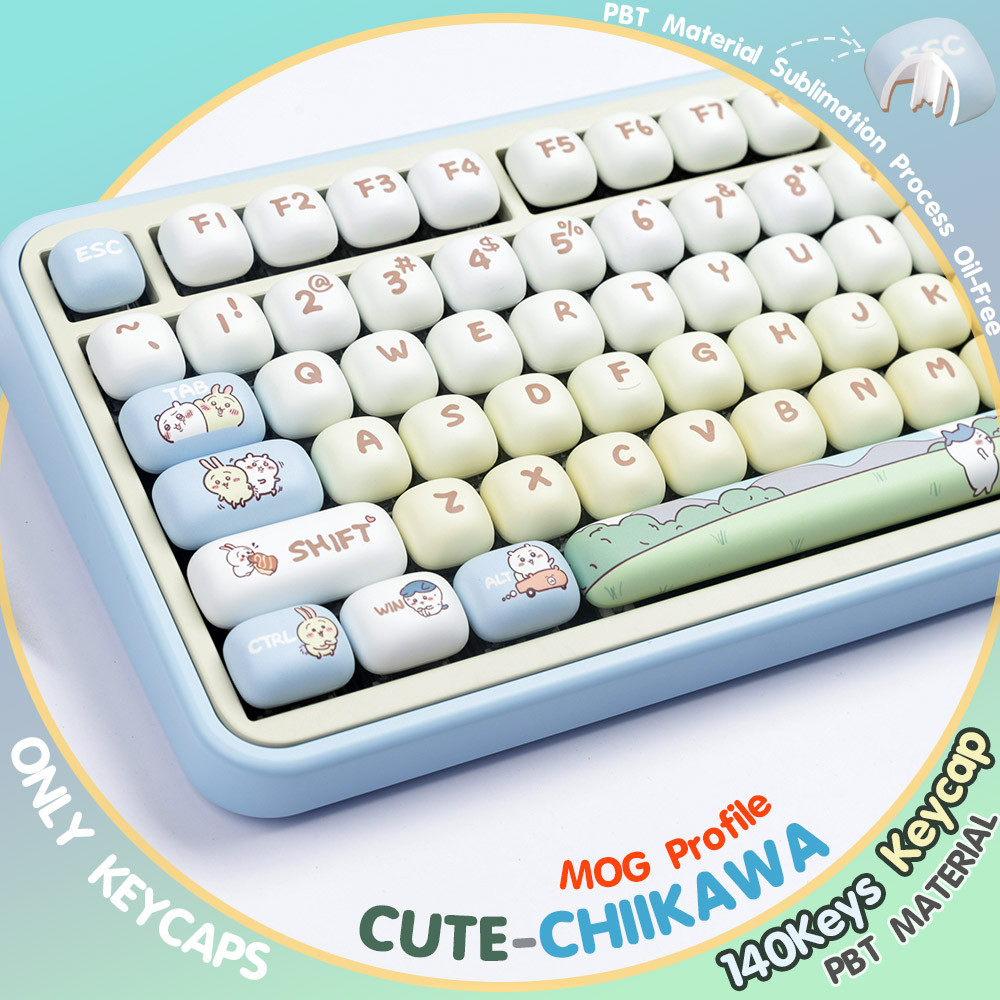 MOG Profile Chiikawa 140Keys/Set Keycaps PBT Dye-Sublimation Custom ...