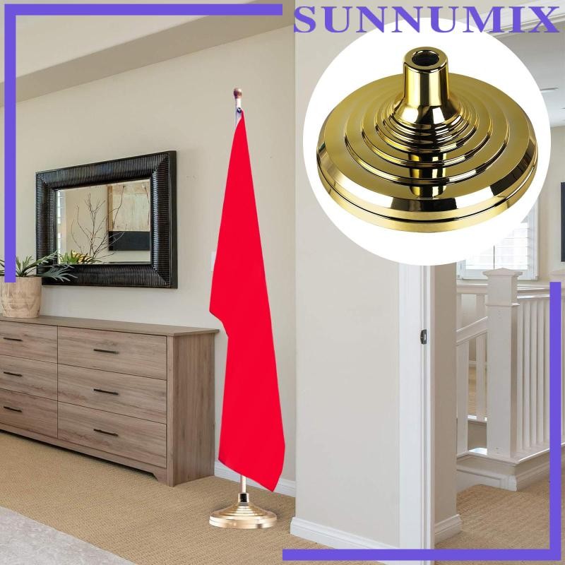 [Sunnimix] Floor Stand Base for Indoor Flagpole Refillable Indoor Flag ...