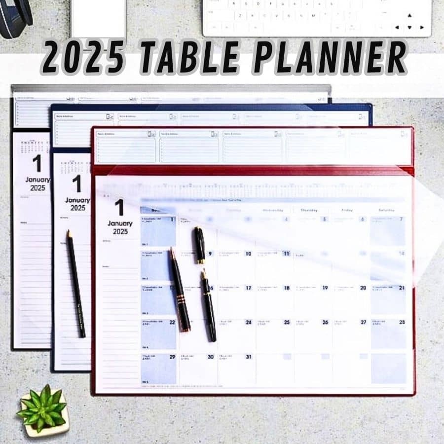Table Planner 2025 PVC Calender Kalendar Meja A2 Size | Shopee Philippines
